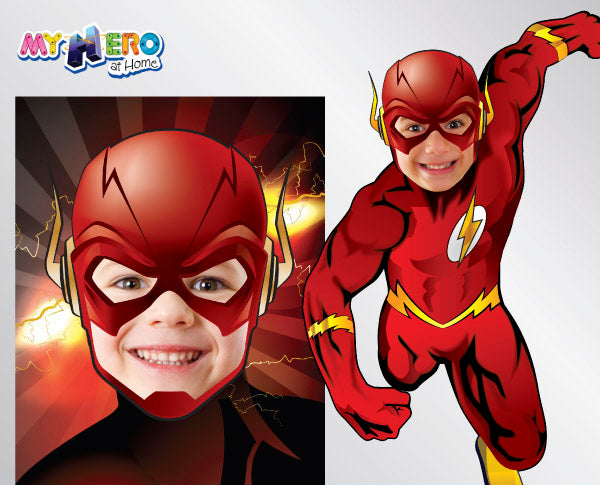 Flash birthday invitations and party ideas with your child as the Flas ...